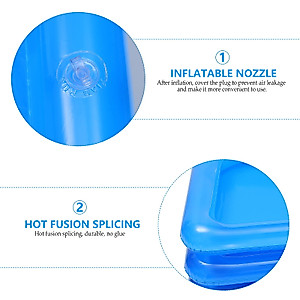 Hemoton 4pcs Inflatable Pool Serving Bar Salad Ice Tray Food Drink Containers Buffet Cooler for Pool Use Bar Party Accessories Inflatable Cooler 60x45cm