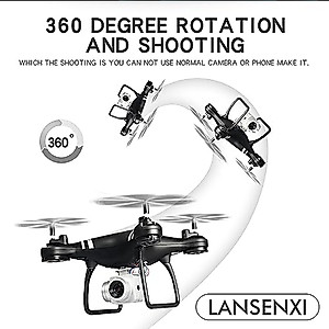 LF608 Fly Toy Drone - Controlled Aircraft Toy,816 Brushed Coreless Motor,15+mins Flying Time (RED)