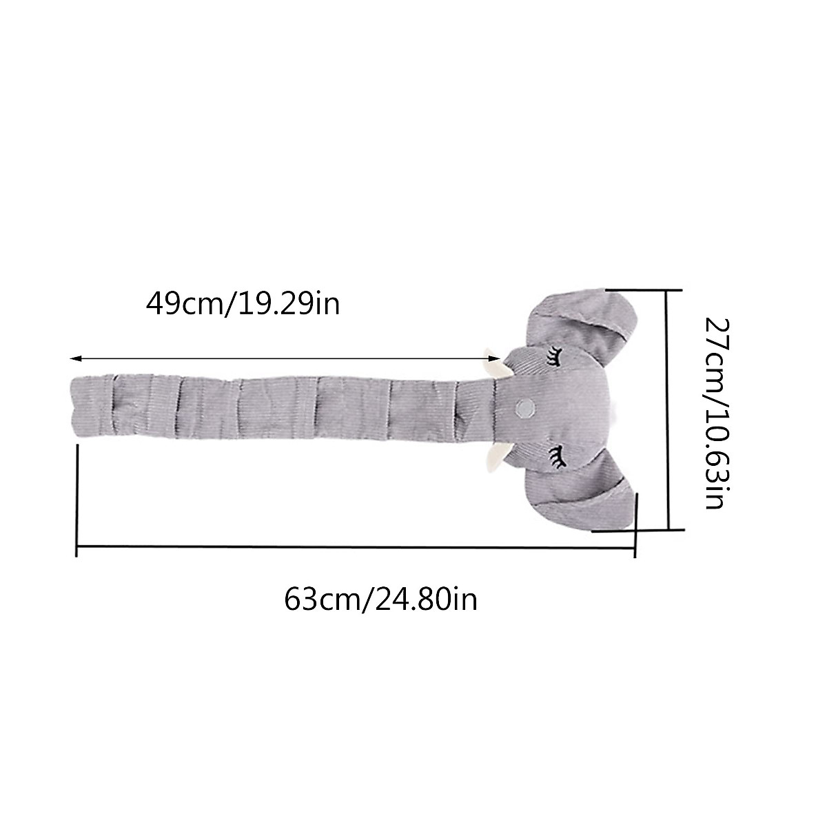 GRABLOOM Dog Plush Toy Snuffle Mat Stuffed Treat Dispensing Elephant Interactive Chew Toys Relieving Stress Improving for Health Dog Plush Toys for Large Dogs Aggressive Chewers