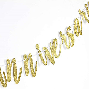 AonBon Happy 40th Anniversary Banner, for 40th Anniversary Party Decoration, 40th Wedding Anniversary Party Decoration Photo Props