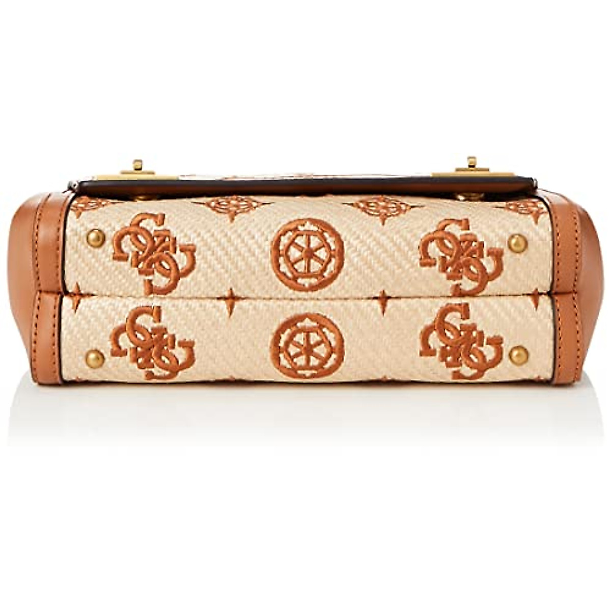 GUESS Katey Flap Shoulder Bag Natural/Cognac One Size