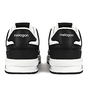 Mens Fashion Sneakers Casual Shoes Low Top Comfort Walking Shoes for Male Black/White Size 7