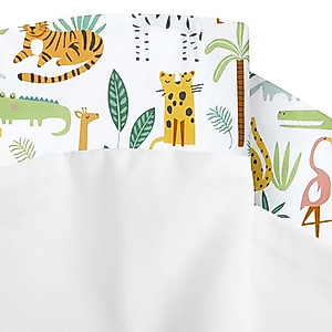 Boppy Nursing Pillow Liner and Colorful Wildlife Nursing Pillow Cover 2 Pack, Includes One White Protective Liner and One Original Boppy Pillow Cover, Nursing Support Pillow Sold Separately