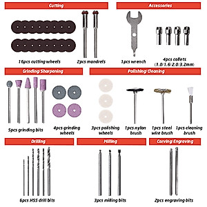 12V Cordless Rotary Tool - ANTOL Battery Powered Rotary Tool Kit - 1 Hour Fast Charger, 6 Variable Speed, Perfect for Cutting, Grinding, Wood Carving, Engraving, Polishing and Drilling, 49 Accessories