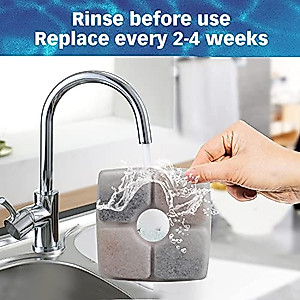 SAMANIJA 8-Pack Cat Water Fountain Filter Replacement Filters, Compatible with Veken 84oz/2.5L Pet Fountain Cat Water Fountain Dog Water Dispenser