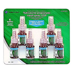 Members Mark Fluticasone Propionate Nasal Spray (6 pk, 0.54 fl. oz. Bottle)