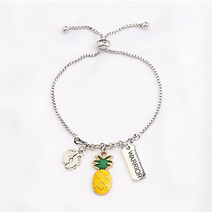 MYOSPARK IVF Fertility Wish Gift IVF Infertility Warrior Pineapple Bracelet IVF Encouragement Gifts for Women (Fertility Wish BR)