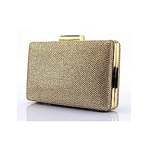 Evening Bag Fashion Evening Bag in Hand Party Bag in Hand Mini Dinner Bag in Hand Clutch Purses for Women (Color : Golden, Size : 19410cm)