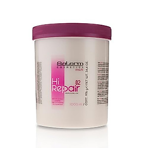 SALERM - Hair Repair Mask - Hi Repair Mask 02-1000 ml - Deeply Moisturizes Damaged Hair - Repairs and Rejuvenates - Shinier and Softer Hair - Immediate Effect