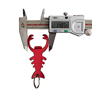 SWATOM Lobster Keychain Bottle Opener Beer Opener Tool Key Tag Chain Ring Accessories