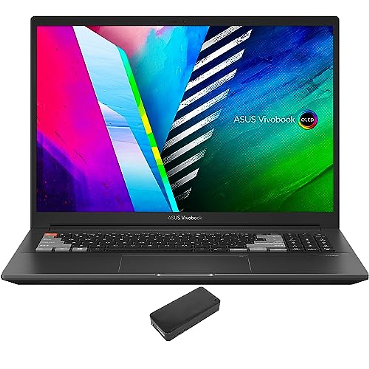 ASUS Vivobook Pro 16X OLED Gaming & Entertainment Laptop (AMD Ryzen 7 5800H 8-Core, 16GB RAM, 8TB PCIe SSD, GeForce RTX 3050 Ti, 16.0" 60Hz 4K (3840x2400), Fingerprint, Win 11 Pro) with DV4K Dock