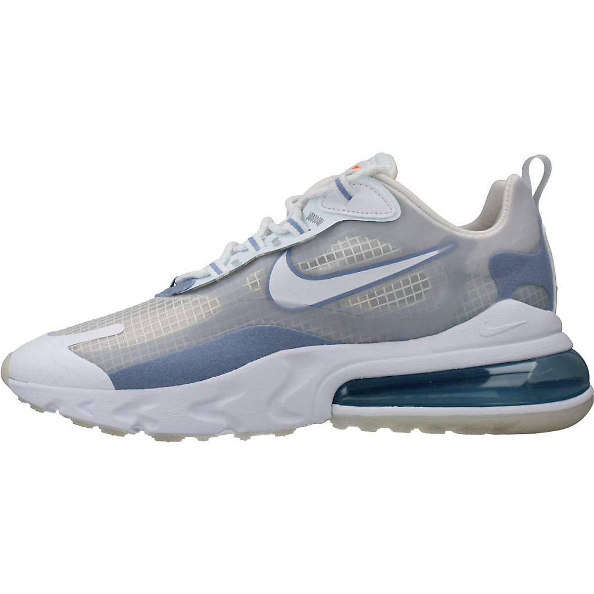 Nike Air Max 270 React Mens Running Trainers CT1265 Sneakers Shoes (UK 11 US 12 EU 46, White Pure Platinum 100)