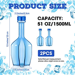 Blushtier 2 Packs Cold Paddle Chill Utensil for Chilling Soups Stews, Plastic Cold Paddle Blue Food Chilling Utensils for Other Hot Liquids in Restaurants and Kitchens, 51 oz