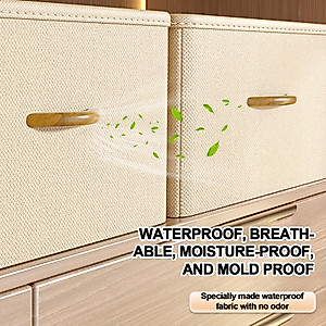 PONPRNGY Cloth Storage Bin - Large Capacity Storage Bins Closet Organizer System, Household Wardrobe Layered Sorting Box Clothes Pants Fabric Art Drawer Folding Clothes Storage Box (B/medium)