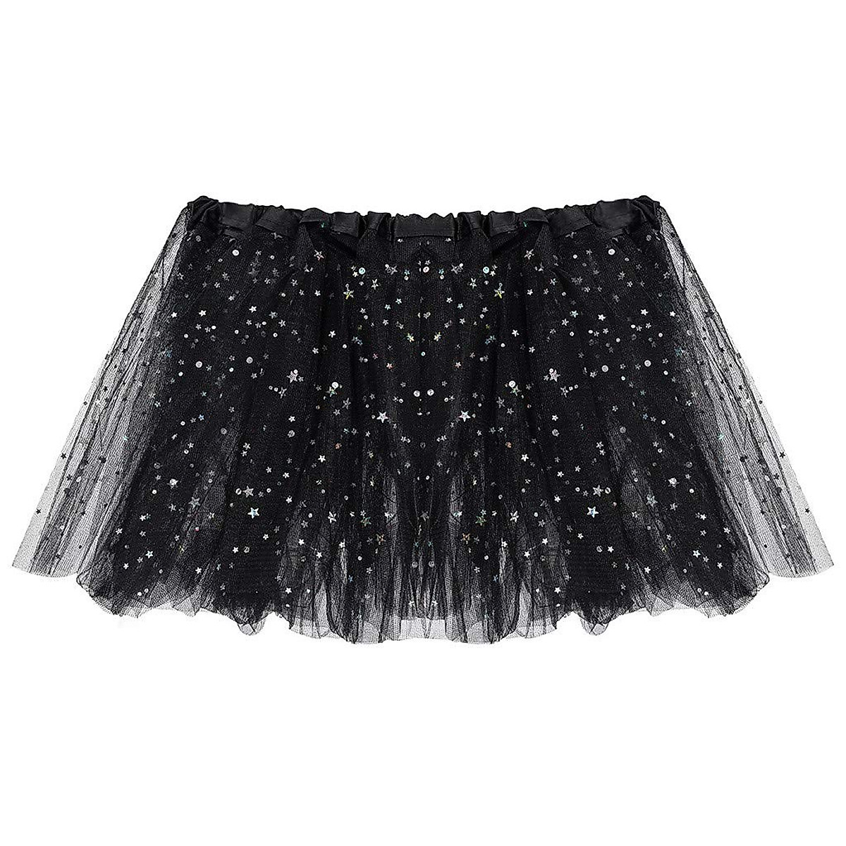 Light Pink Tutu for Women Princess Women Small Skirt Bulb Skirt Mesh with LED Pleated Tulle Star Sequins Skirt
