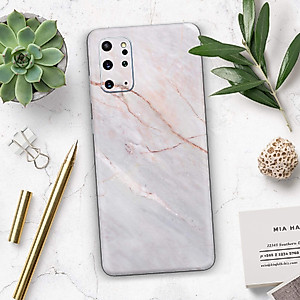 DesignSkinz Slate Marble Surface V14 Protective Vinyl Decal Wrap Skin Cover Compatible with The Samsung Galaxy S20 (Screen Trim & Back Glass Skin)