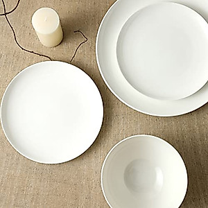 Stone Lain Blair Bone China 12-Piece Dinnerware Set, White