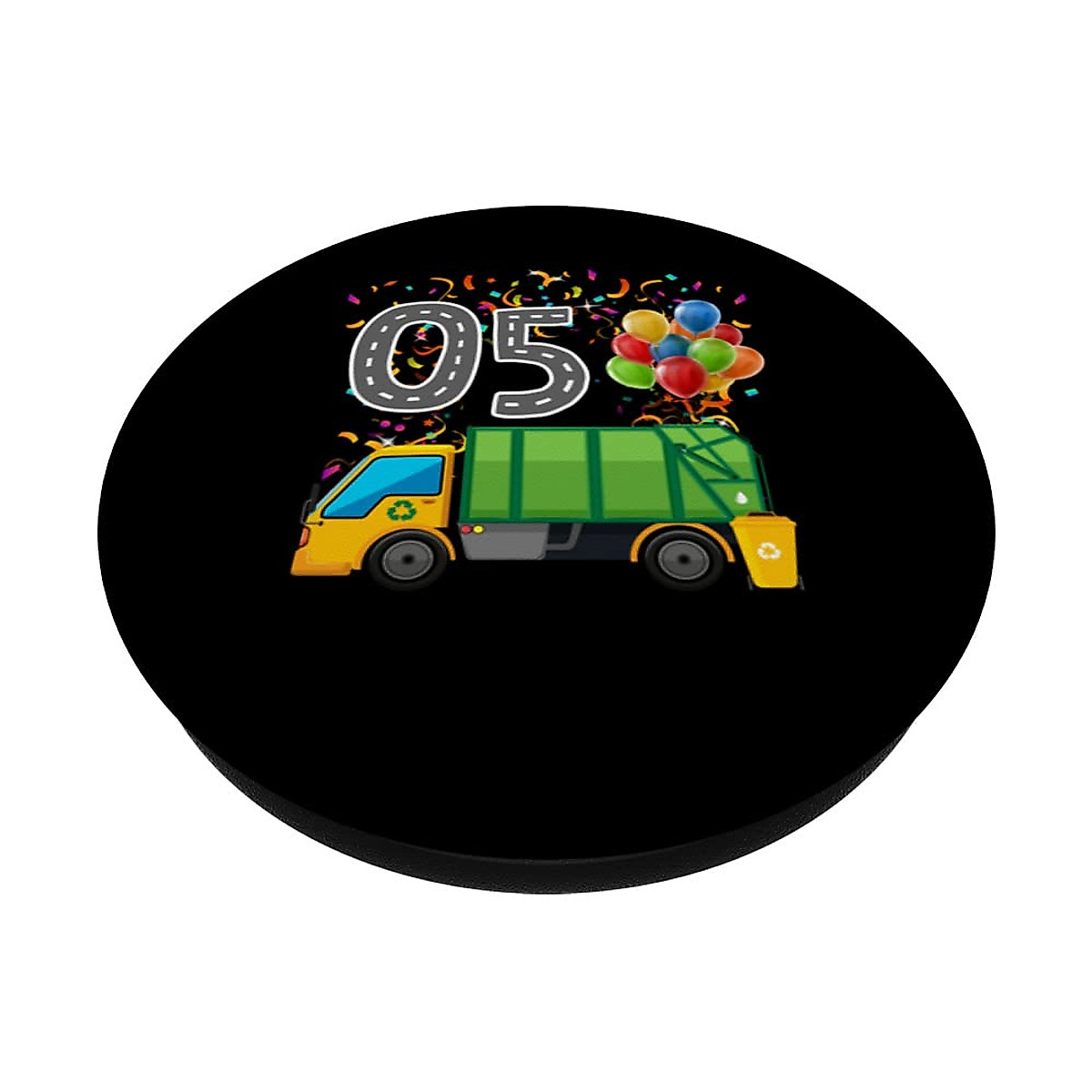 Happy O5 Waste Picker Dumpster Garbage Truck PopSockets Swappable PopGrip