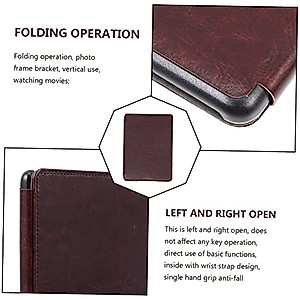 UKCOCO Electronics Case Ebook Leather Case Ereaders Ebook Lightweight Protectors Case E- Reader Case Protector Reader Protection Cap Pu Coffee E-Reader