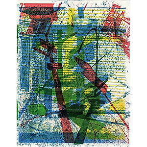 Brooklyn street shadow monoprint