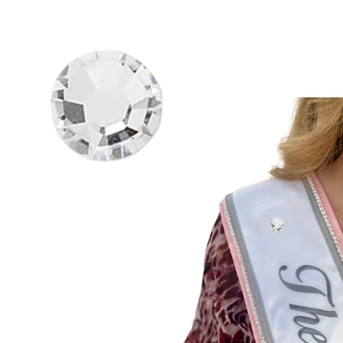 Clear Crystal from Swarovski Magnet Accessory Luxury Designer Pageant Pin Magnetic Brooch