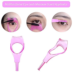 Mascara Shield Guard YASNAI 3PCS Lash Guard Eyelash Applicator Mascara Guard 3 in 1 Upper Lower Mascara Applicator Tool Lash Buddy