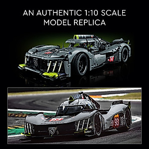 LEGO Technic Peugeot 9X8 24H Le Mans Hybrid Hypercar 42156 Collectible Race Car Building Kit for Adults and Teens, 1:10 Scale Racing Car Model, Gift for Motorsport Fans
