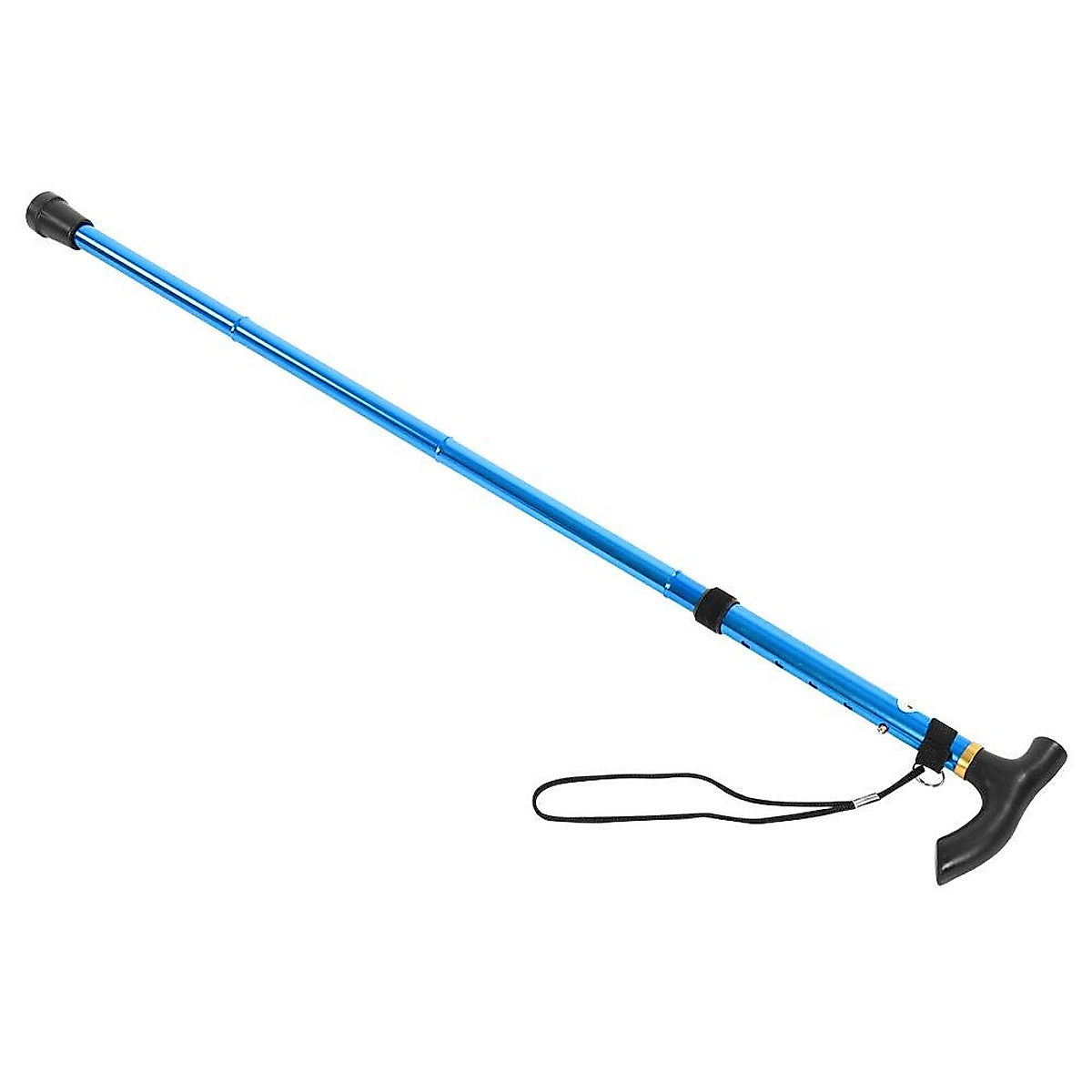 Dilwe Walking Stick, Telescopic Anti-Skid Trekking Pole Collapsible Hiking Poles Folding Walking Cane for Outdoor Camping Hiking Mountain Camping Mountain Climbing Tools(Blue£©