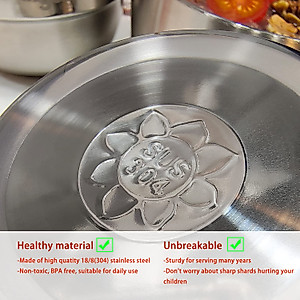 Gobos Premium 304 Stainless Steel Bowls Set, Double Walled Insulated, Nesting Serving Bowls without Lids in Kitchen for Soup, Rice, Ice Cream, Kids Snacks, 5 Pack, 13oz Capacity