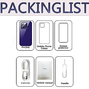 Hipipooo XS14Pro Mini 3G Smartphone 3.0 Inch Quad Core Dual Sim 2GB RAM 16GB ROM Sim 2600mAh Unlocked Card Android Small Mobile Phone Student Pocket Cellphone (Purple)