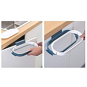 Hangable Trash Rack Cabinet Door Rack Kitchen Trash can Storage Rack Household Wall Bracket Hook