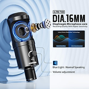 Studio Recording Microphone Isolation Shield with Pop Filter &Tri-Stand Kit Music Recording USB Condenser Mics to Laptop Pc Mac Phone Equipment for Singing Song