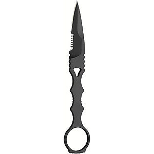 Portable Knife 6.7 Inch 440C Fixed Blade Outdoor Camping Portable Straight Knife With Kydex Sheath The Knife Comes In Black And White (Black)