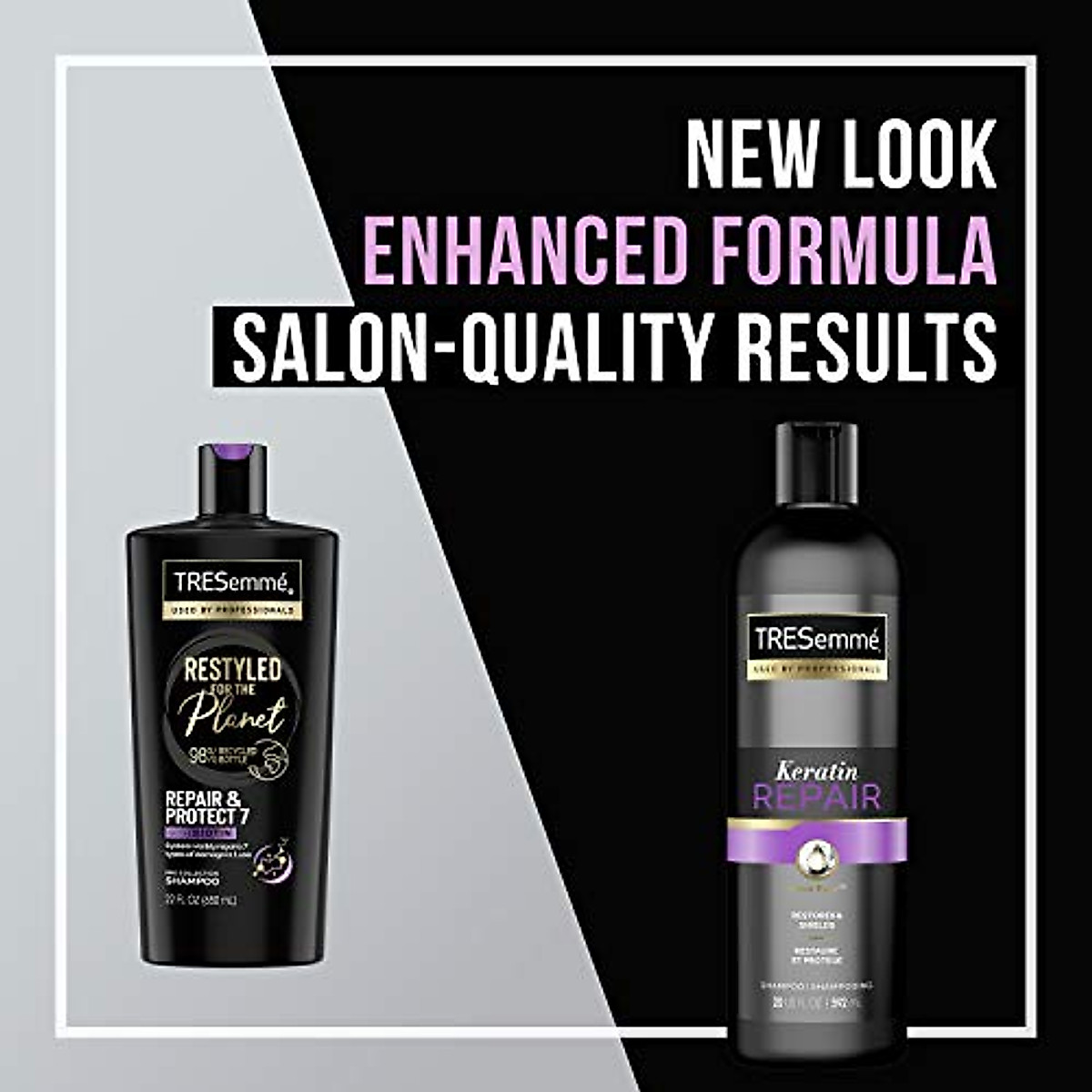 TRESemmé Shampoo for Damaged Hair Keratin Repair Restores and Shields Hair from Damage 20 oz