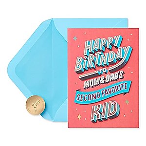 Papyrus Funny Birthday Card for Brother or Sister (From Your Favorite Sibling)