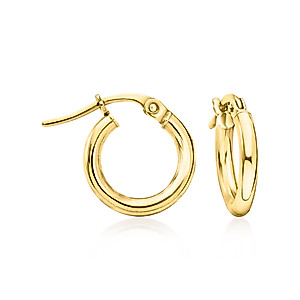 RS Pure by Ross-Simons 14kt Yellow Gold 2mm Small Hoop Earrings