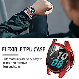 Wugongyan Protective Case] Compatible with Samsung Galaxy Watch 5 & Galaxy Watch 4 Screen Protector Accessories Soft TPU Cover Scratch Resistant Protective (10-Pack, [40mm])