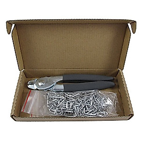 Hog Ring Pliers & 150 Galvanized Hog Rings, Professional Upholstery Installation Kit