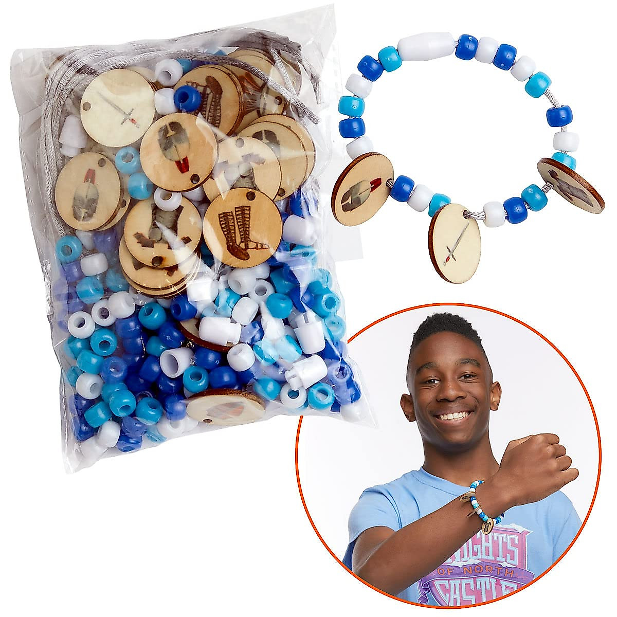 Vacation Bible School Vbs 2020 Knights of North Castle Armor of God Bracelet Kit Pkg of 12: Quest for the King's Armor