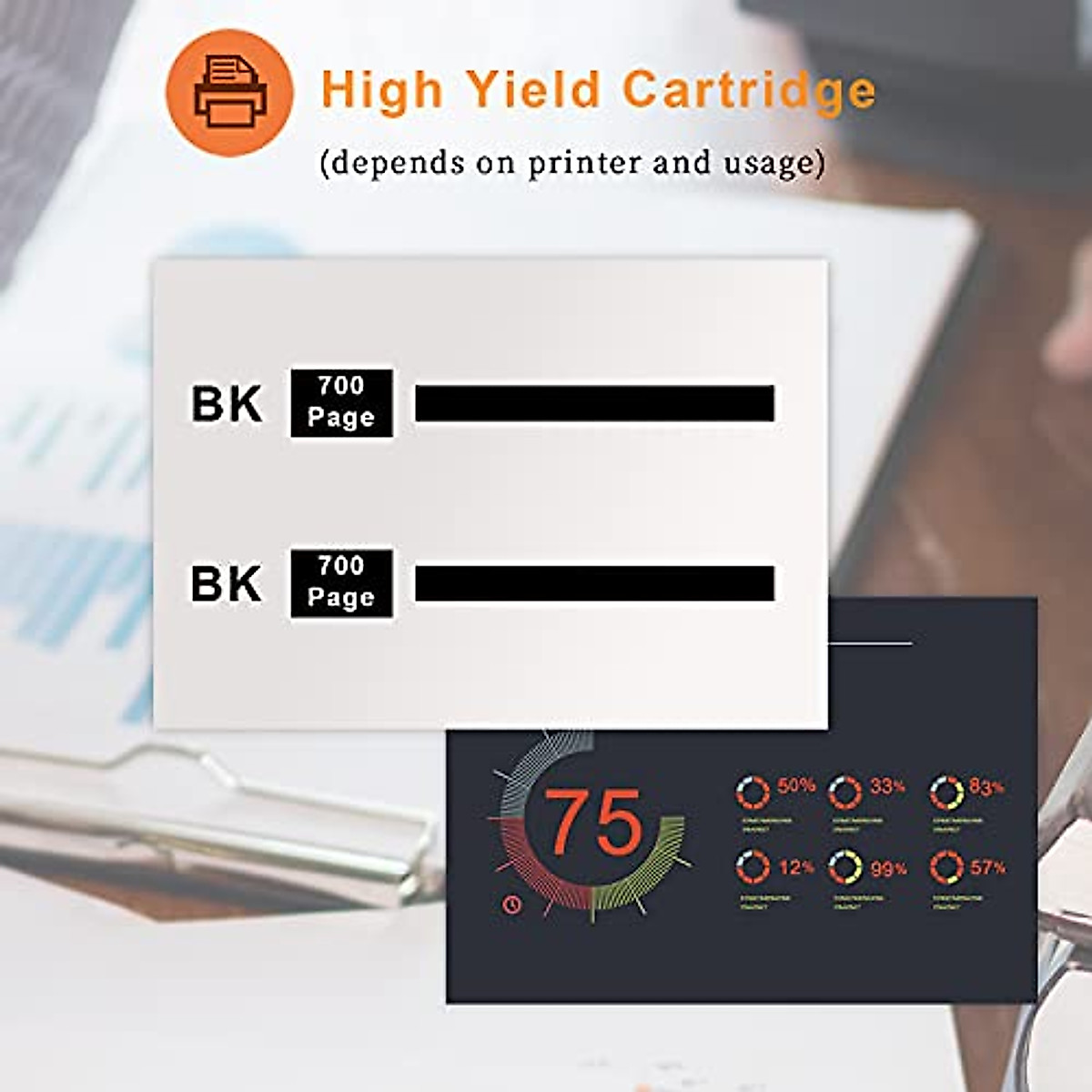 Run Star Remanufactured 273XL Ink Cartridge Replacement for Epson 273XL T273XL T273XL120 Used in Expression XP520 XP600 XP610 XP620 XP800 XP810 XP820, 2 Black