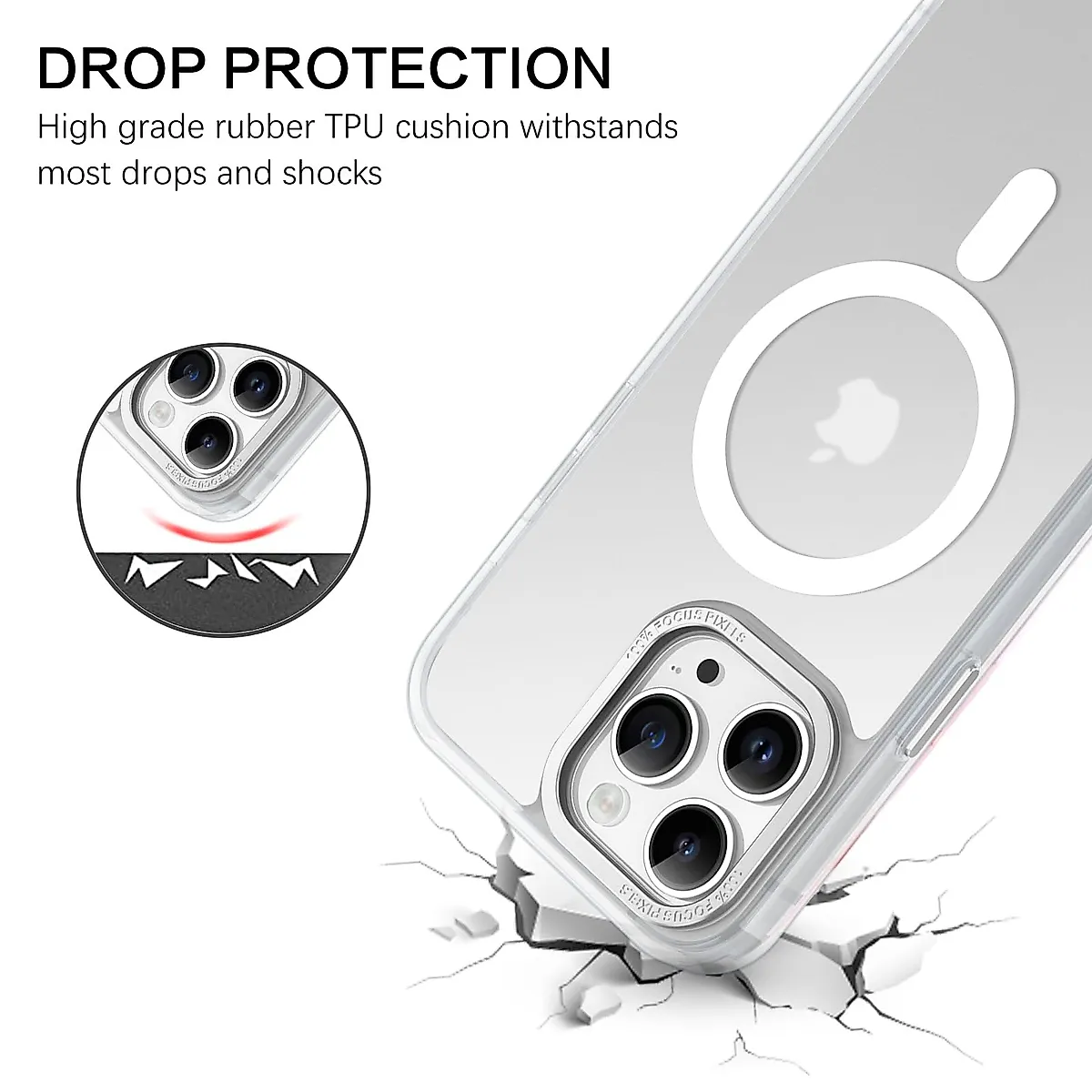 BENTOBEN for iPhone 13 Pro Max Case,[Compatible with MagSafe] iPhone 13 Pro Max Magnetic Phone Case Translucent Matte Shockproof Women Men Girl Protective Cover Case for iPhone 13 Pro Max 6.7",White