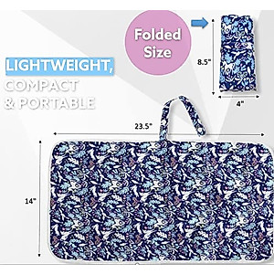 Portable Diaper Changing Pad - Waterproof Foldable Baby Changing Mat - Travel Diaper Change Mat - Lightweight Changing Pads for Baby - Baby Changer (Blue Animal), (BCP)