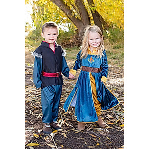 Little Adventures Deluxe Alpine Princess Dress up Costume (Medium Age 3-5) - Machine Washable Child Pretend Play and Party Dress with No Glitter