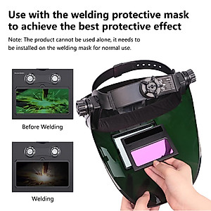 Watris Veiyi Auto Darkening Welding Lens, Solar Welding Lens Panel, Welding Helmet Mask Lens for Welding Helmet Lens Replacement