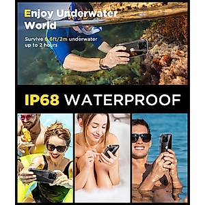 Humixx for iPhone 15 Pro Max Case Clear Waterproof Phone Case, Built-in Lens & Screen Protector, [Full-Body Shockproof] [IP68 Underwater] Dustproof Snowproof Protective Case, Clear