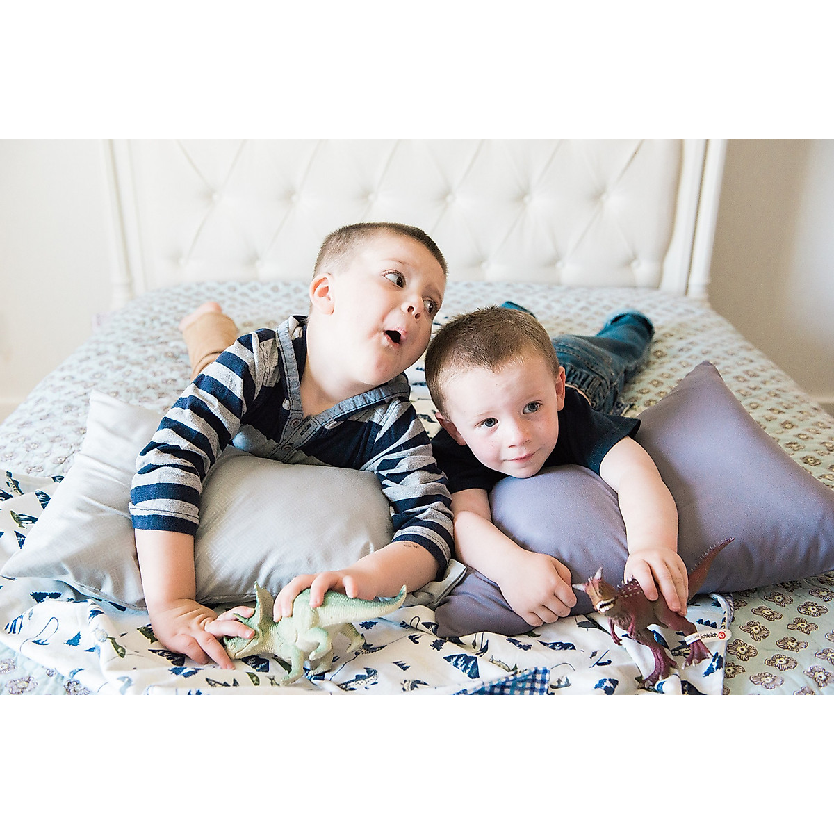 Ella & Max Toddler Pillowcase. Charcoal Gray Dark Grey Soft & Cuddly. Fits 13x18 & 14x19 Toddler Pillows. Easy to wash & no Ironing. Handmade in USA. Made of Luxury Microfiber Fabric.