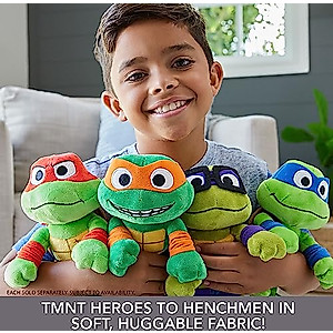 Teenage Mutant Ninja Turtles: Mutant Mayhem Plush Toys 4 Pack of 8 Inch Leonardo, Michelangelo, Raphael and Donatello, TMNT Movie