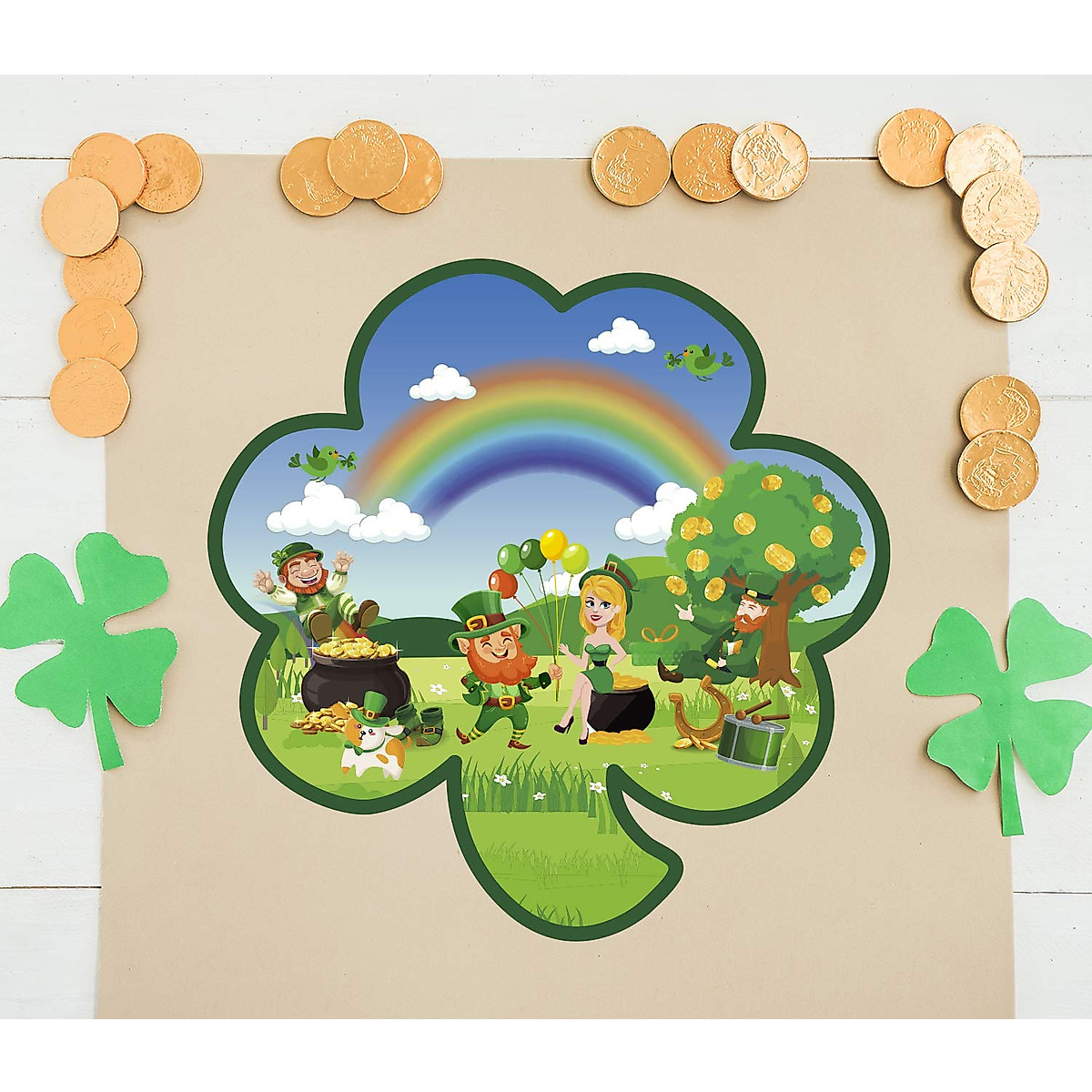 St. Patrick’s Day Stickers Crafts for Kids Irish Lucky Party Games Favors Supplies 24Ct