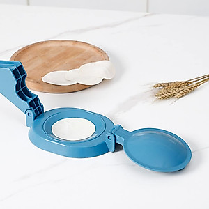 Angoily Tortilla Press Dumpling Wrapper Maker Manual Tortilla Maker Press Tortillas Pancakes Dumpling Skin Dough Presser Dough Pressing Tool Dumpling Wrapper Presser Blue Tortilla Warmer