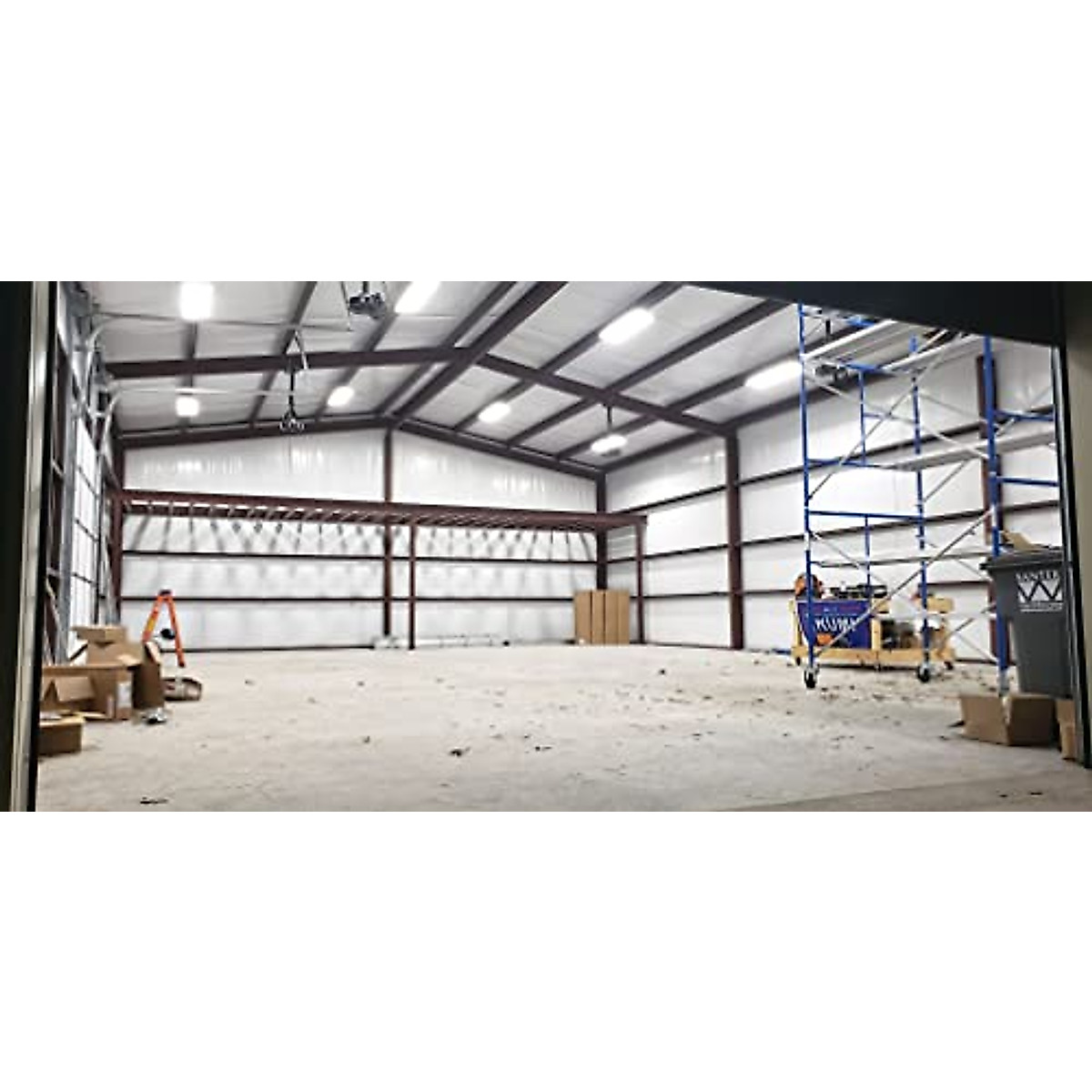 PrimeLights LED HighBay W/Protective Steel Wire Guard Mesh Cover Shatter Proof Shop Warehouse Light Fixture 17,100 Lumens